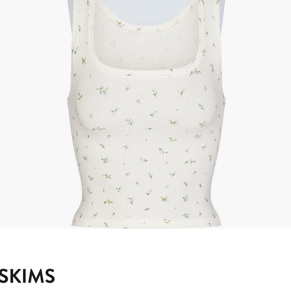 SKIMS | Tops | Skims Cotton Ribbed Tank Large | Poshmark